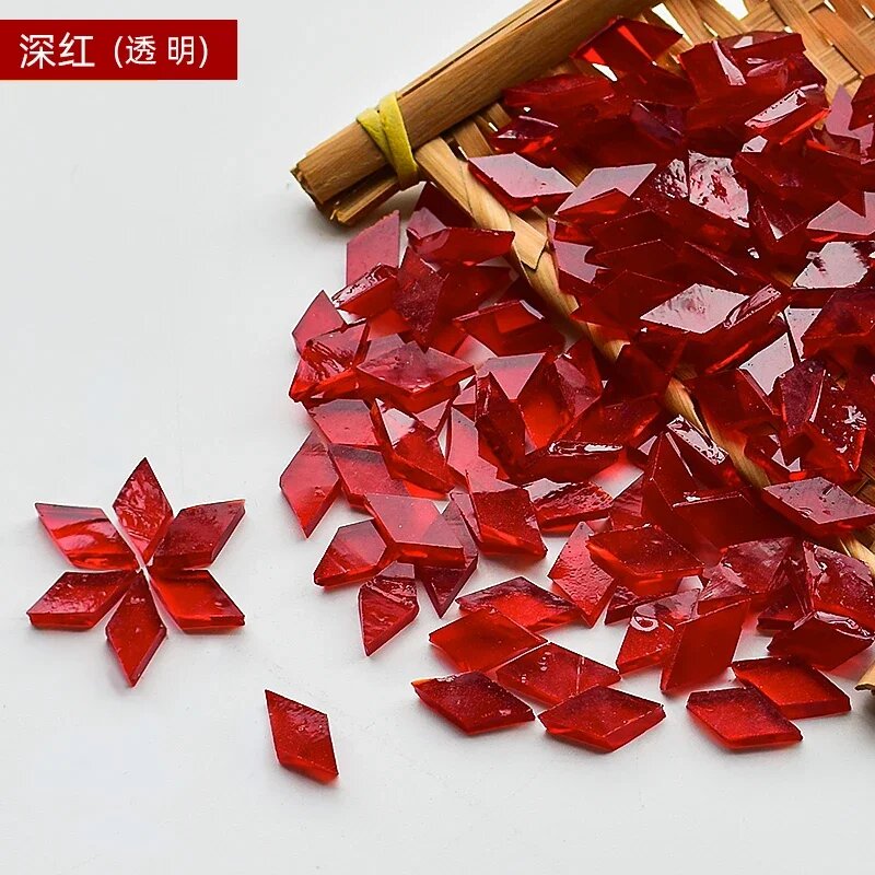 Ромбовидная мозаика слюда 200г Mosaic Making Красный, 29