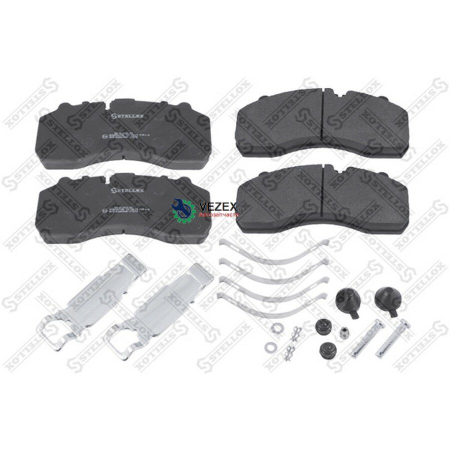 STELLOX 8501412SX колодки дисковые!\ SHAANXI X6000, Omn Knorr MB, Scania, Iveco EuroTech/Star, KAMAZ 5490