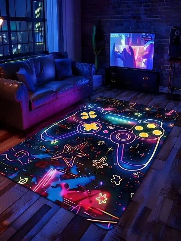 Ковер для игровой консоли, прямоугольный, 80x50 см, для комнаты подростка