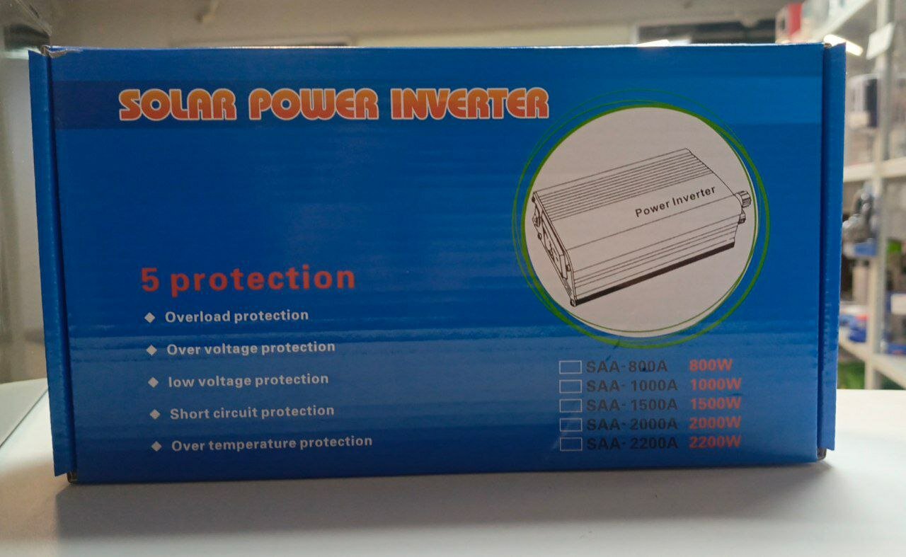 Инвектор Solar Power DC 12V to AC 220V, 2000W(SPC)
