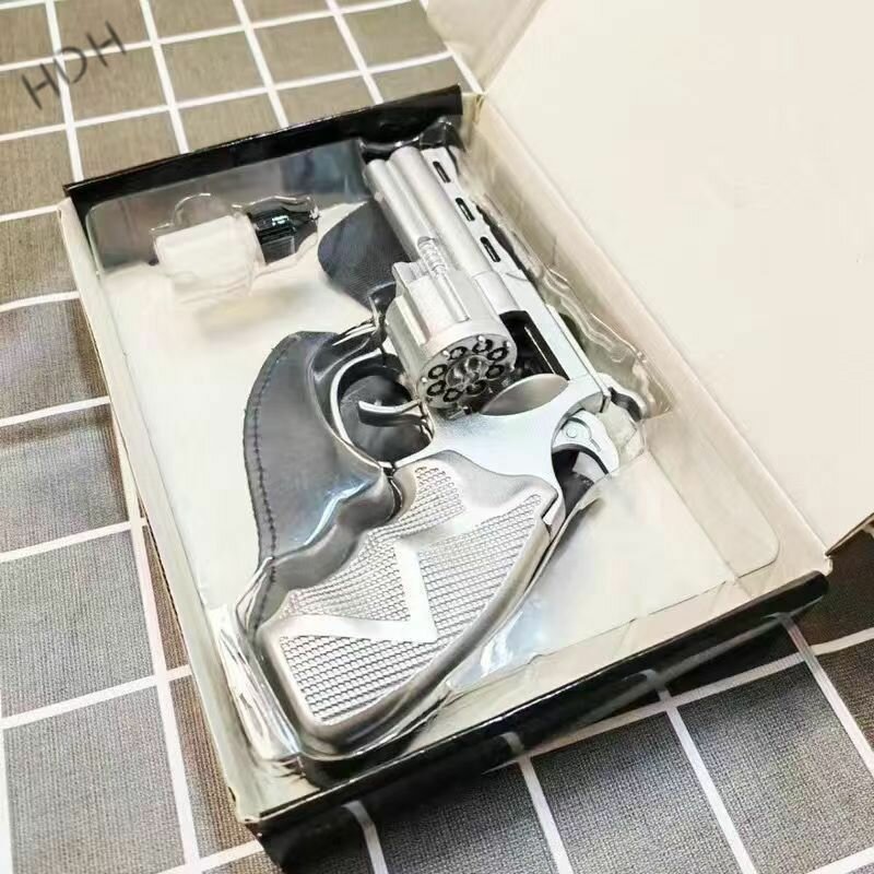 Пистолет металлический с кобурой в комплекте пугач, черный Красивый цвет R960 P1A