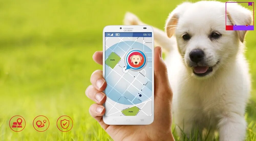 Мини GPS трекер GF-07, для животных и авто, отслеживание местоположения, черный пластик — фото 1