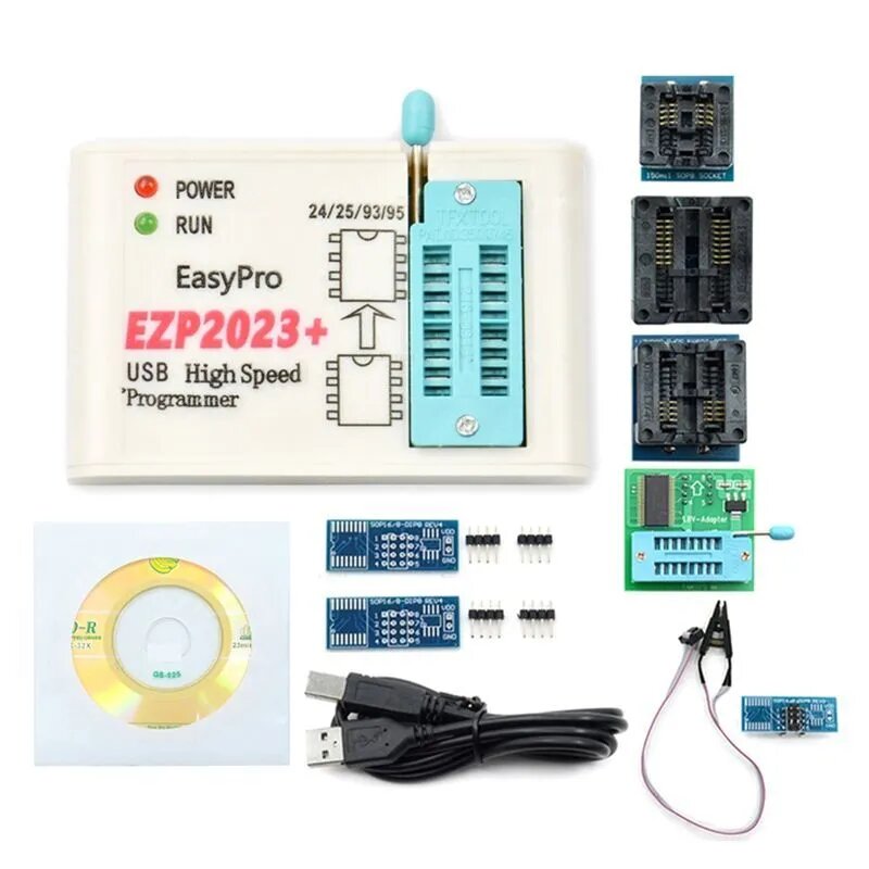 Высокоскоростной программатор SPI FLASH EZP2023+ поддерживает EEPROM BIOS 24/25/93/95 и 25T8.