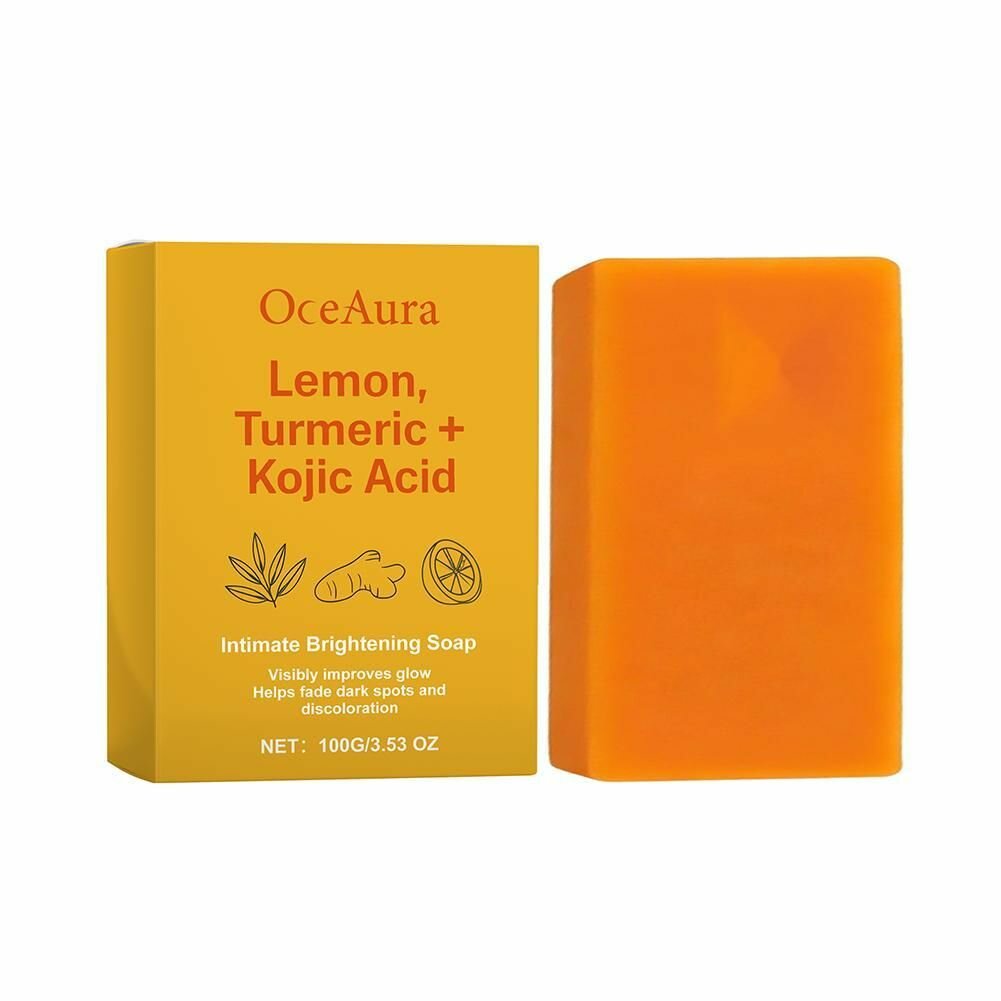 Лимонная куркума, массажное мыло, мыло для ванны ручной работы, глубокое очищение, отшелушивание, увлажнение кожи, придание ей гладкости и мягкости, уход за интимными частями тела
