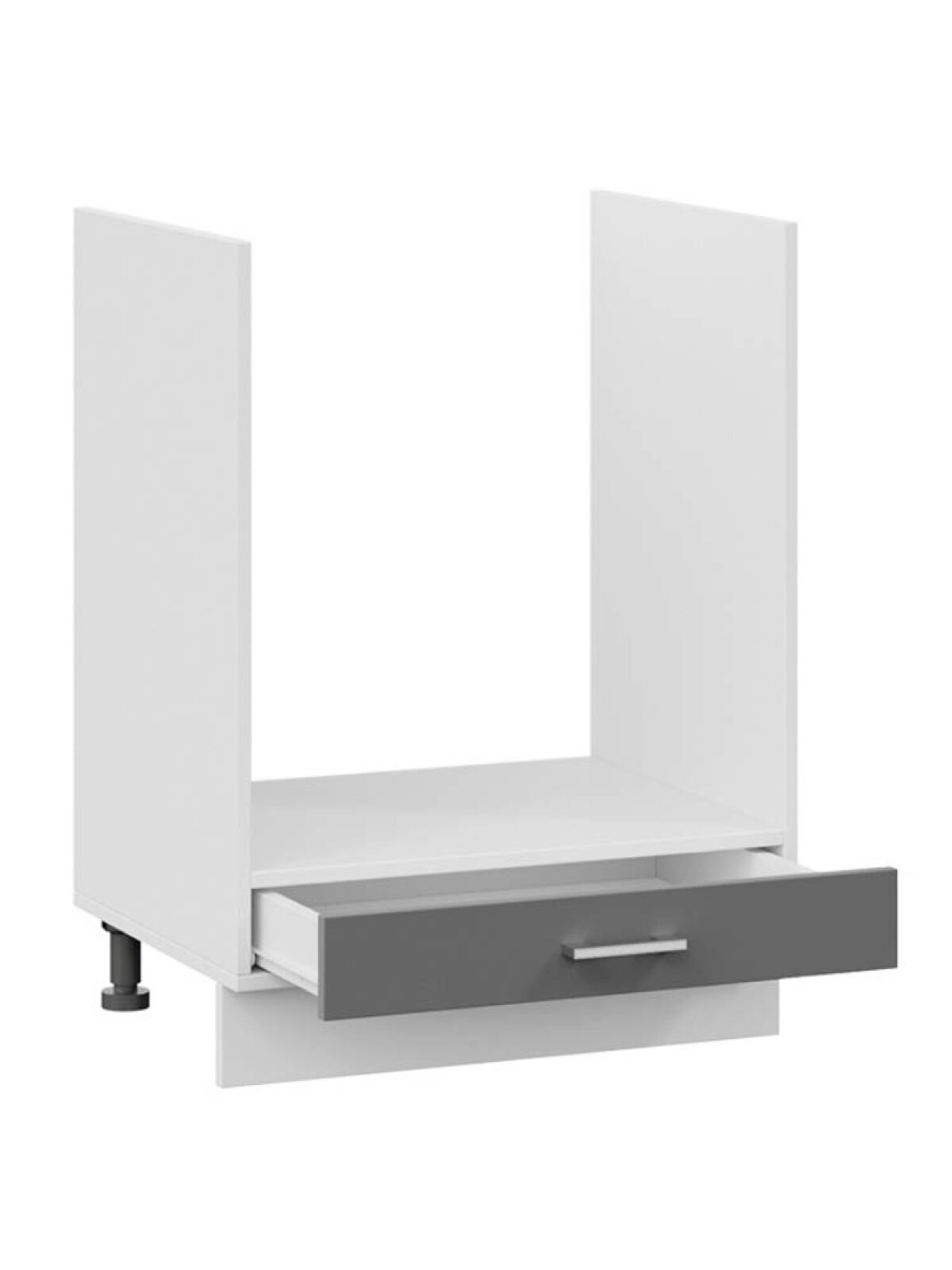 Шкаф кухонный под духовку напольный 450 Катрин (софт графит) Huge Mebel. Ширина 450 Высота 820. Модули кухонные нижние Huge Mebel. Ширина 450 Высота 820