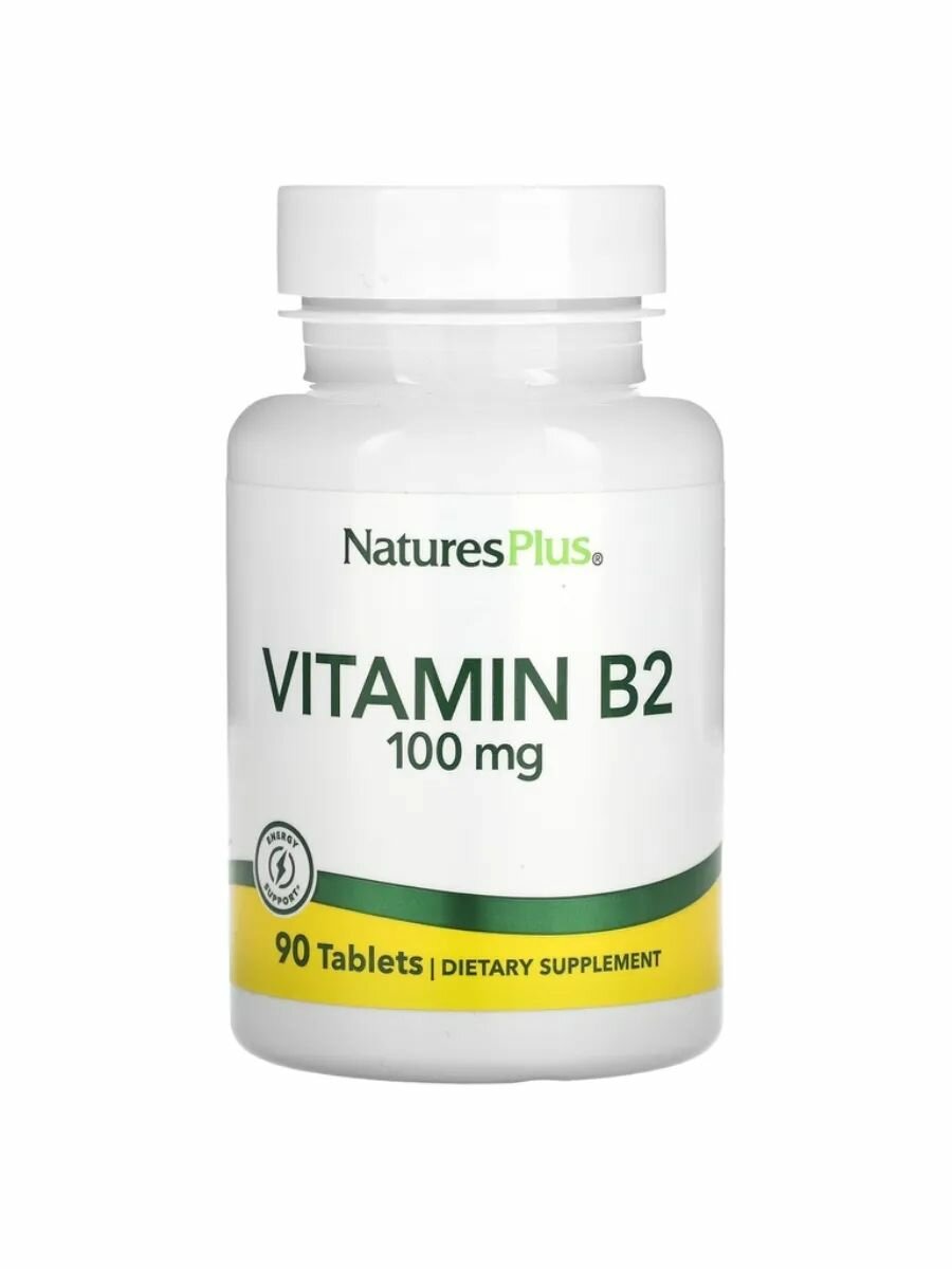 Витамин B-2 100 мг TAB 90 Nature's Plus, 100 таблеток