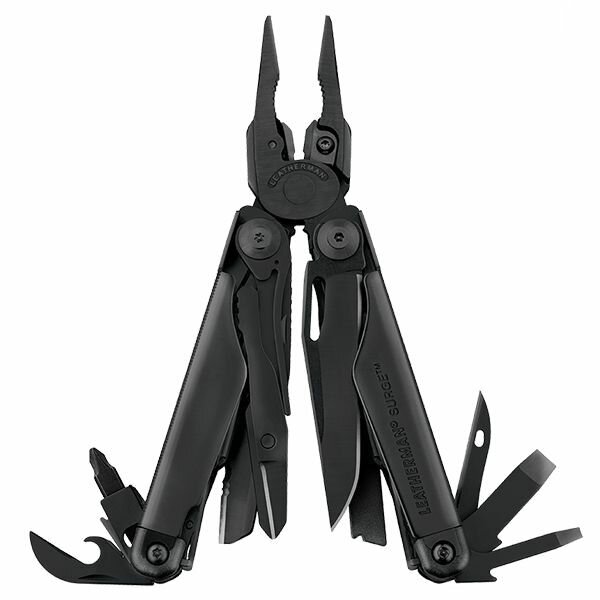 Мультитул Leatherman Surge Black, 21 функция, черный, нейлоновый чехол