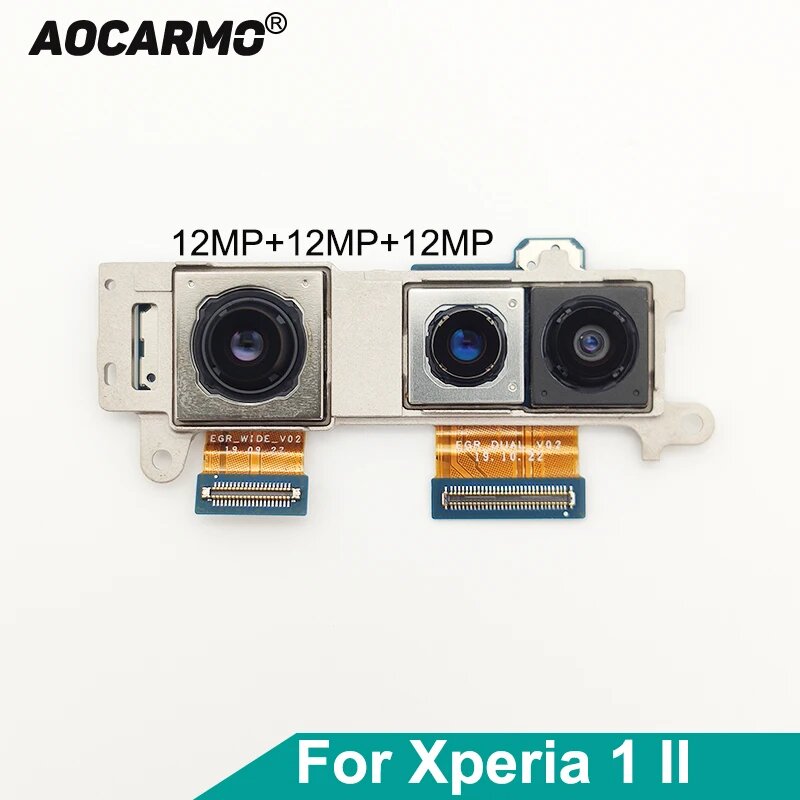 Aocarmo 12MP большой модуль камеры задняя основная задняя камера Flex кабель для Sony Xperia 1 II MARK2 X1 ii XQ-AT52 XQ-AT51 SO-51A