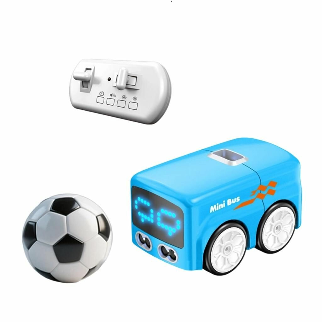Детская машинка с датчиком жестов, - Синий автобус