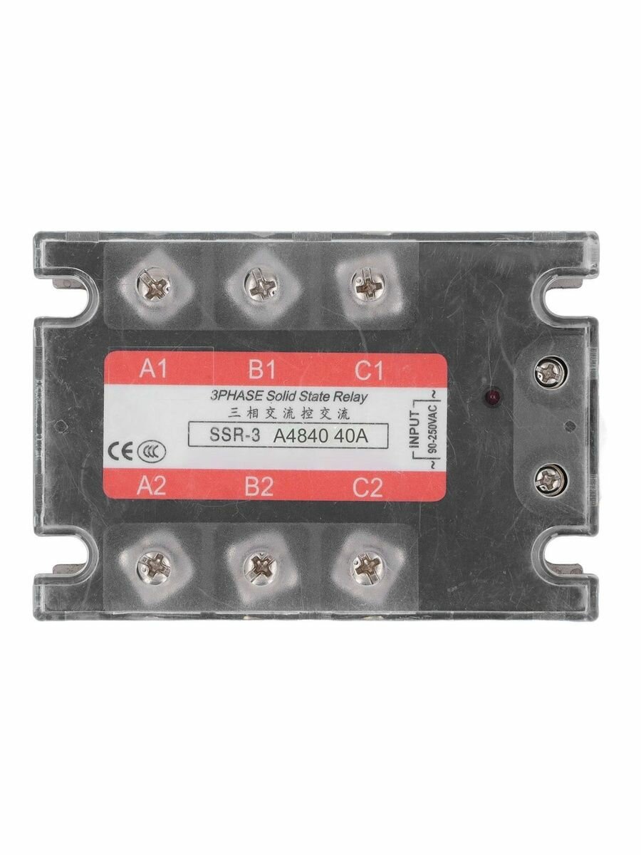 Трехфазное твердотельное реле SSR-3 A4840 40A для управления переменным током переменного тока напряжением 480 В