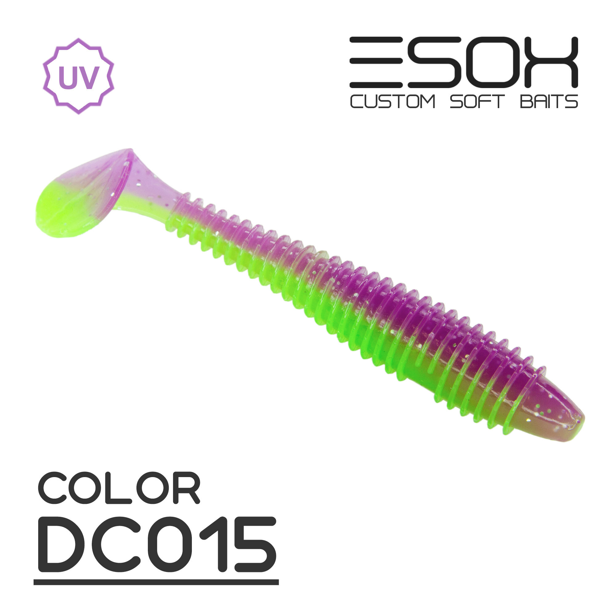 Мягкая приманка для рыбалки ESOX Swinky Fat 3.4" (84мм) 5шт.