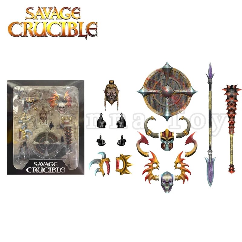 Harbinger Studios 1/12 Savage Crucible Nashom Krieger Barbarian, Conquest Pack 1
