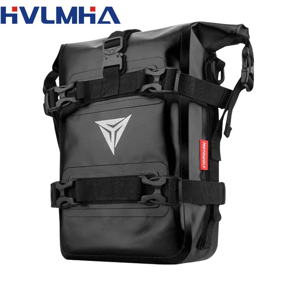 Универсальная Сумка На Бак Мотоцикла 8 Л Из ПВХ, Рюкзак Для Путешествий На Черный, 1pc black