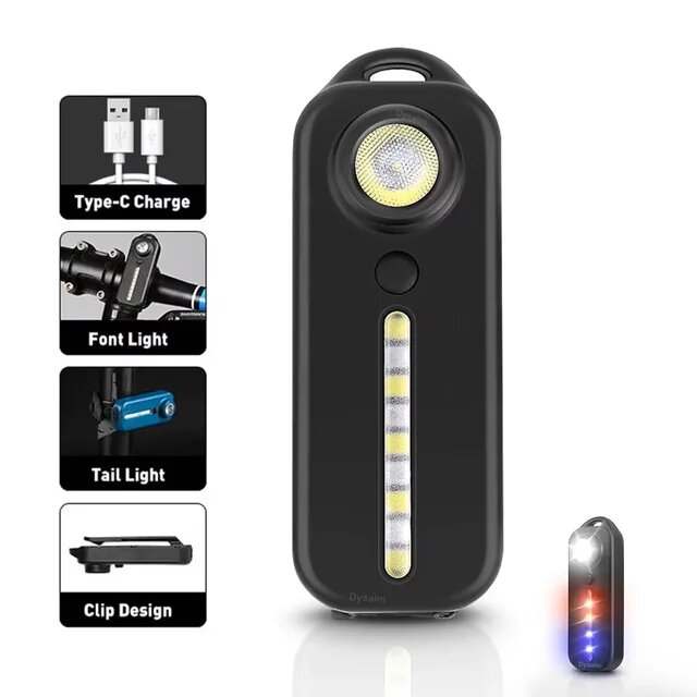 Брелок-фонарик для полиции, USB-зарядка, светодиодный фонарик с креплением на плечо, предупреждающий мигающий свет, уличный рабочий фонарь.
