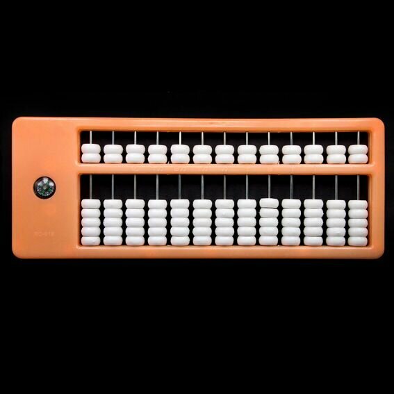 Счеты абакус (соробан) 13 рядов 26х10см, цвет бежевый