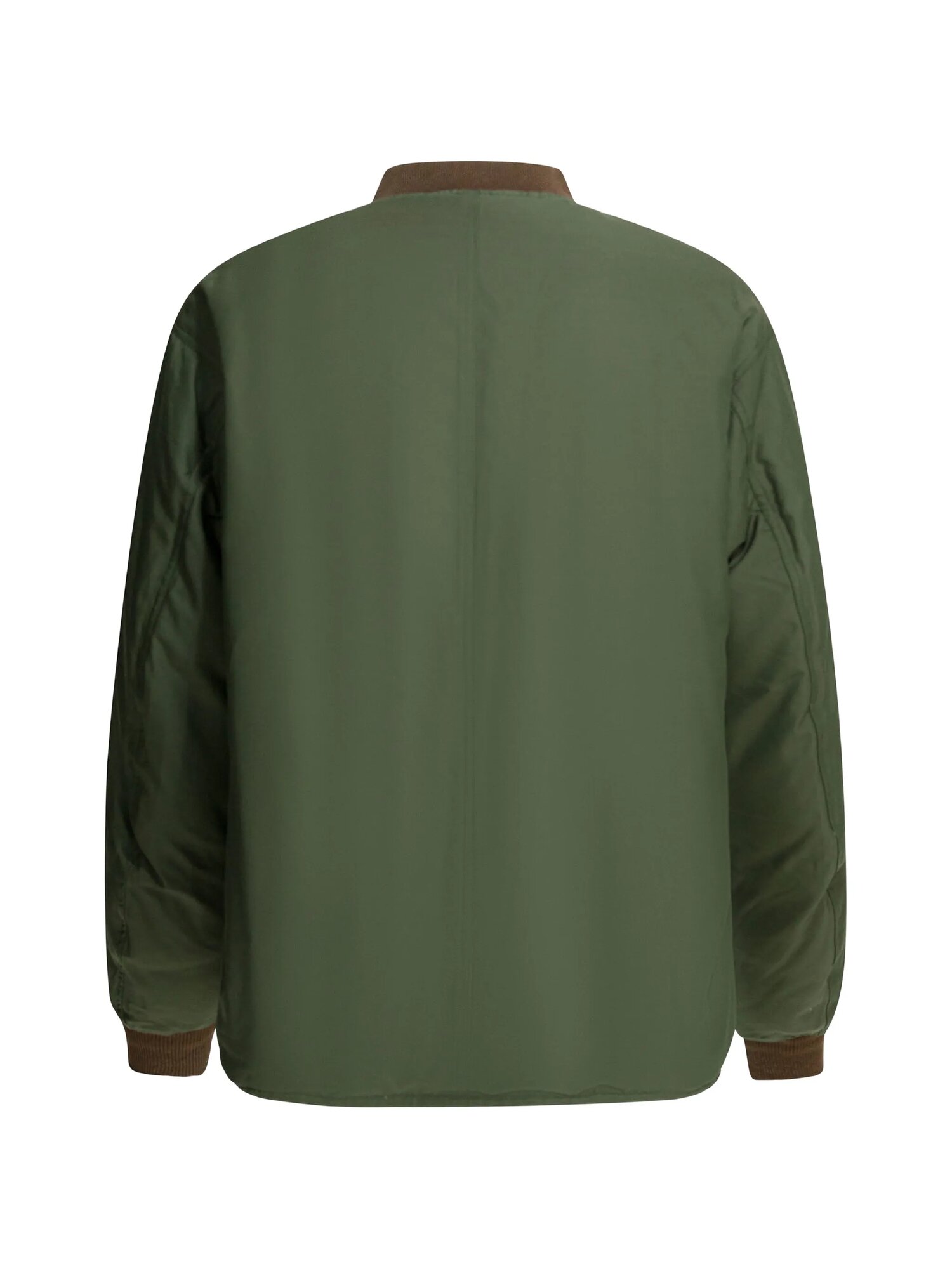 Куртка Visvim Contrast-trim button-up bomber jacket, размер 3, green — фото 1