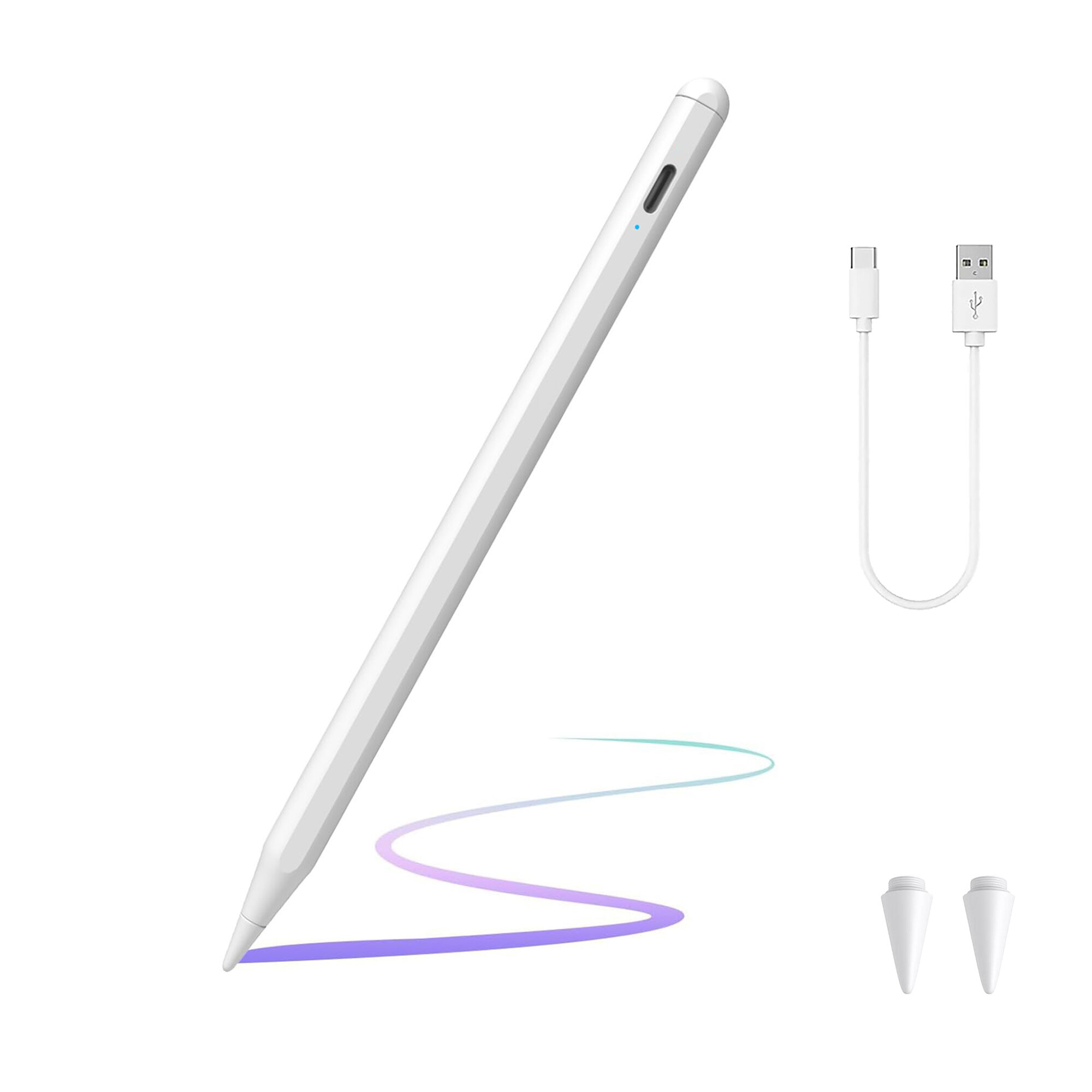 Стилус для Apple iPad Pencil - Совместим с Apple iPad 2018-2025