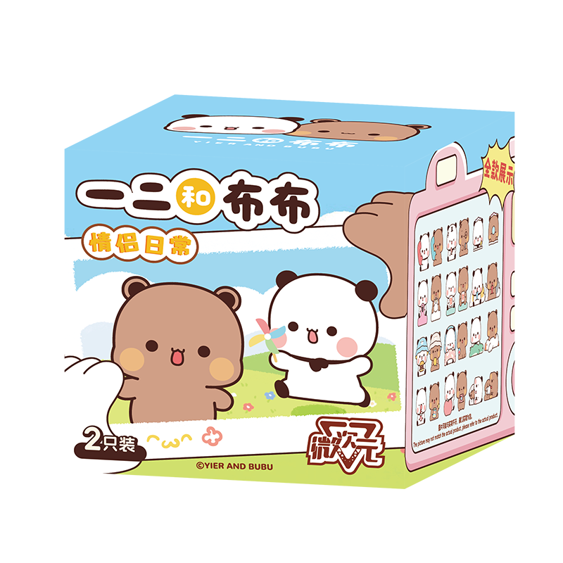 Мини-фигурки MINISO One Piece и Bubu Couple: милые настольные украшения-сюрпризы в закрытой упаковке Случайная 1 коробка