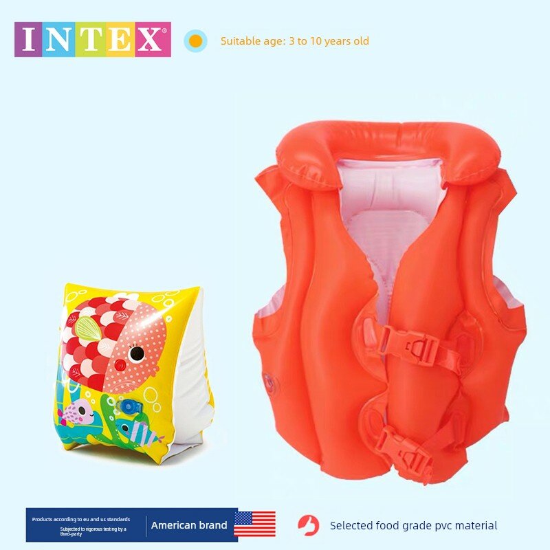 Нарукавники для плавания INTEX для детей, начальный уровень, для малышей, плавательные рукава, плавательные круги, для