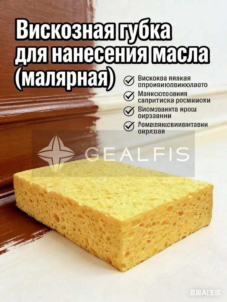 Вискозная губка для нанесения масла для дерева 15010035 мм Эффективное распределение масла Мягкая долговечная структура