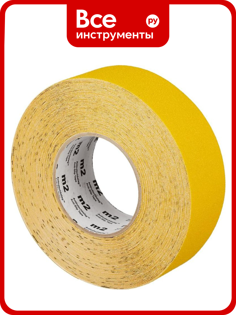 Противоскользящая лента Mehlhose GmbH цвет желтый, 50 мм х 18,3 м M1GR050183