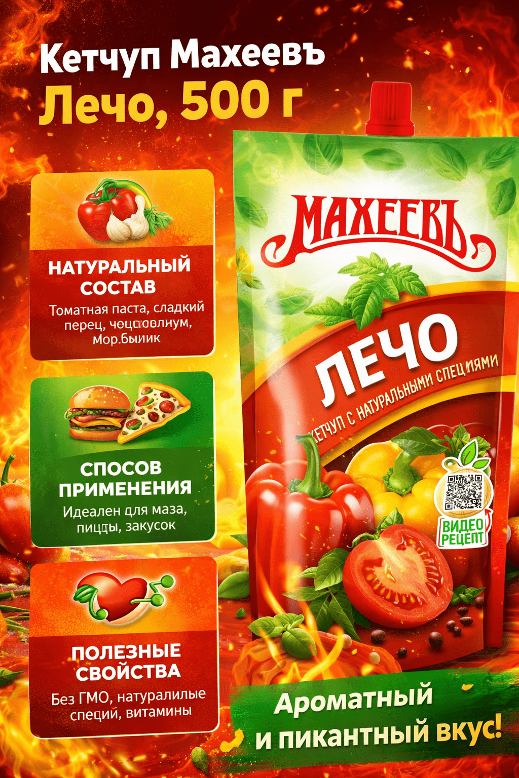 Кетчуп Махеевъ Лечо, 500 г