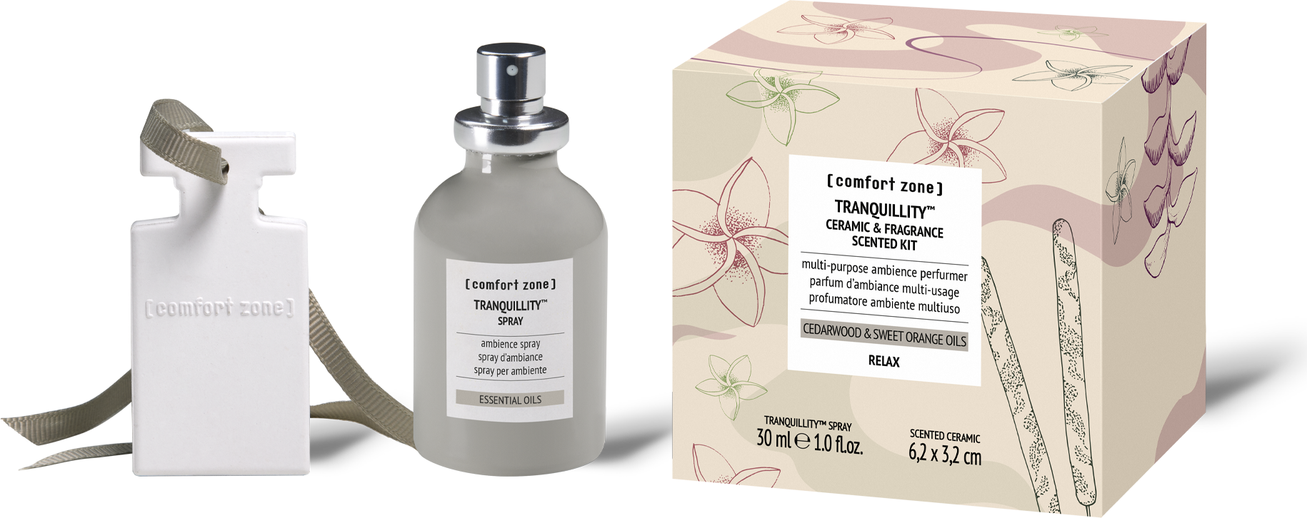 Comfort Zone Ароматизатор "Спокойствие" лимитированный выпуск Tranquillity Ceramic & Fragrance Scented Kit 75ml