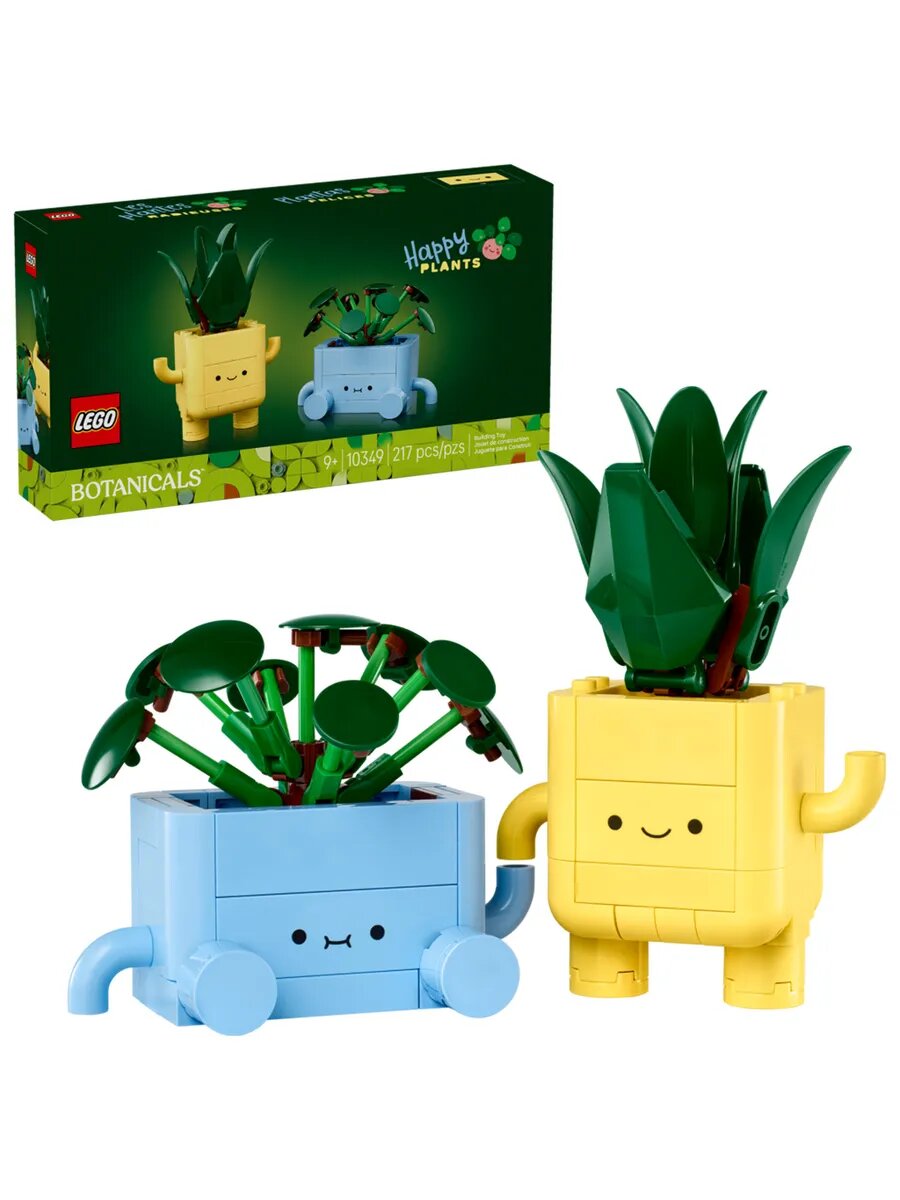 Конструктор LEGO Icons 10349 "Happy Plants", для декора, реалистичные листья