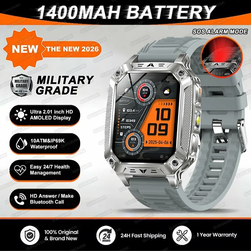 TANK 2026 GPS Умные часы Серый, Grey