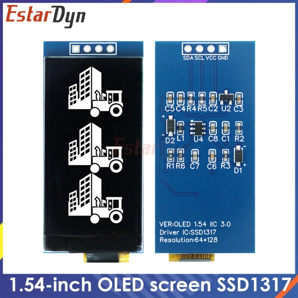 OLED-дисплей Estardyn 1.54", 128x64