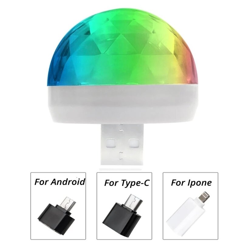 KDULIT USB мини диско шар для караоке USB Plug — фото 1