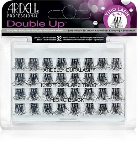 Ресницы накладные Ardell Double Up Trios Long, черные, 32 шт