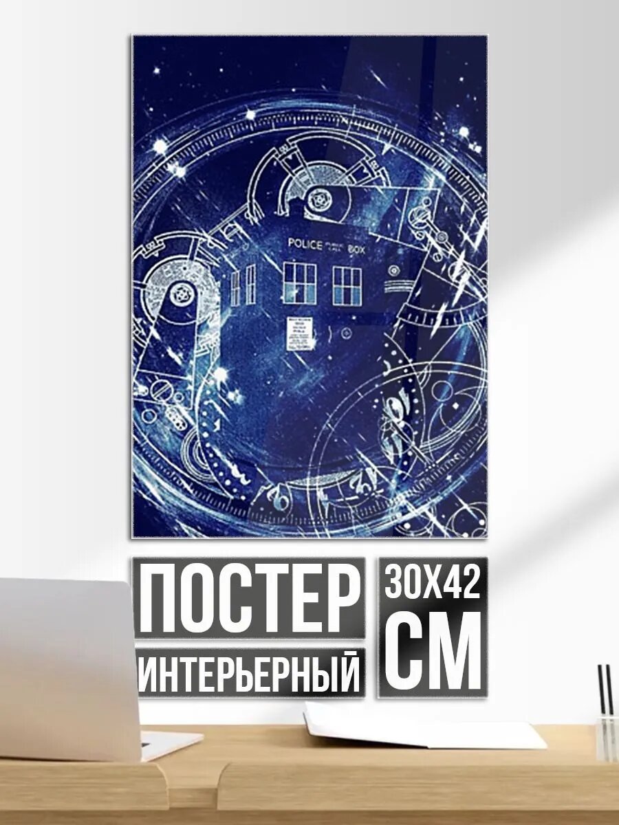 Постер на стену Doctor Who доктор Кто
