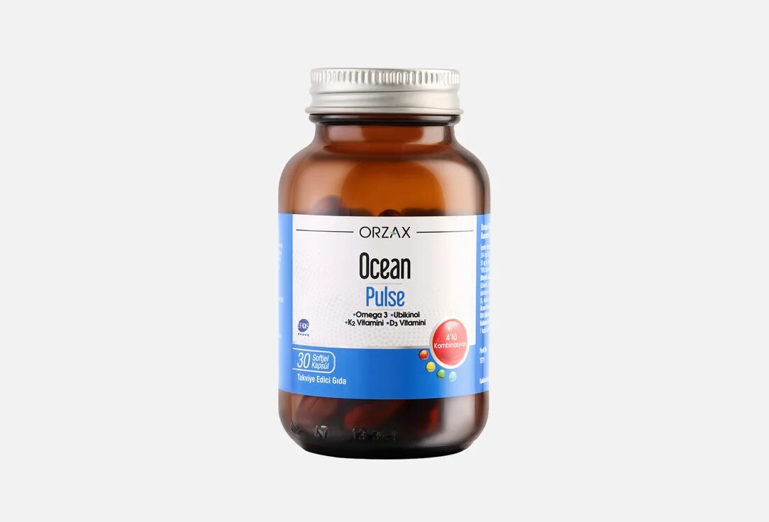 Orzax Ocean Омега-3 Пульс в капсулах БАД для улучшения общего здоровья организма 30 шт