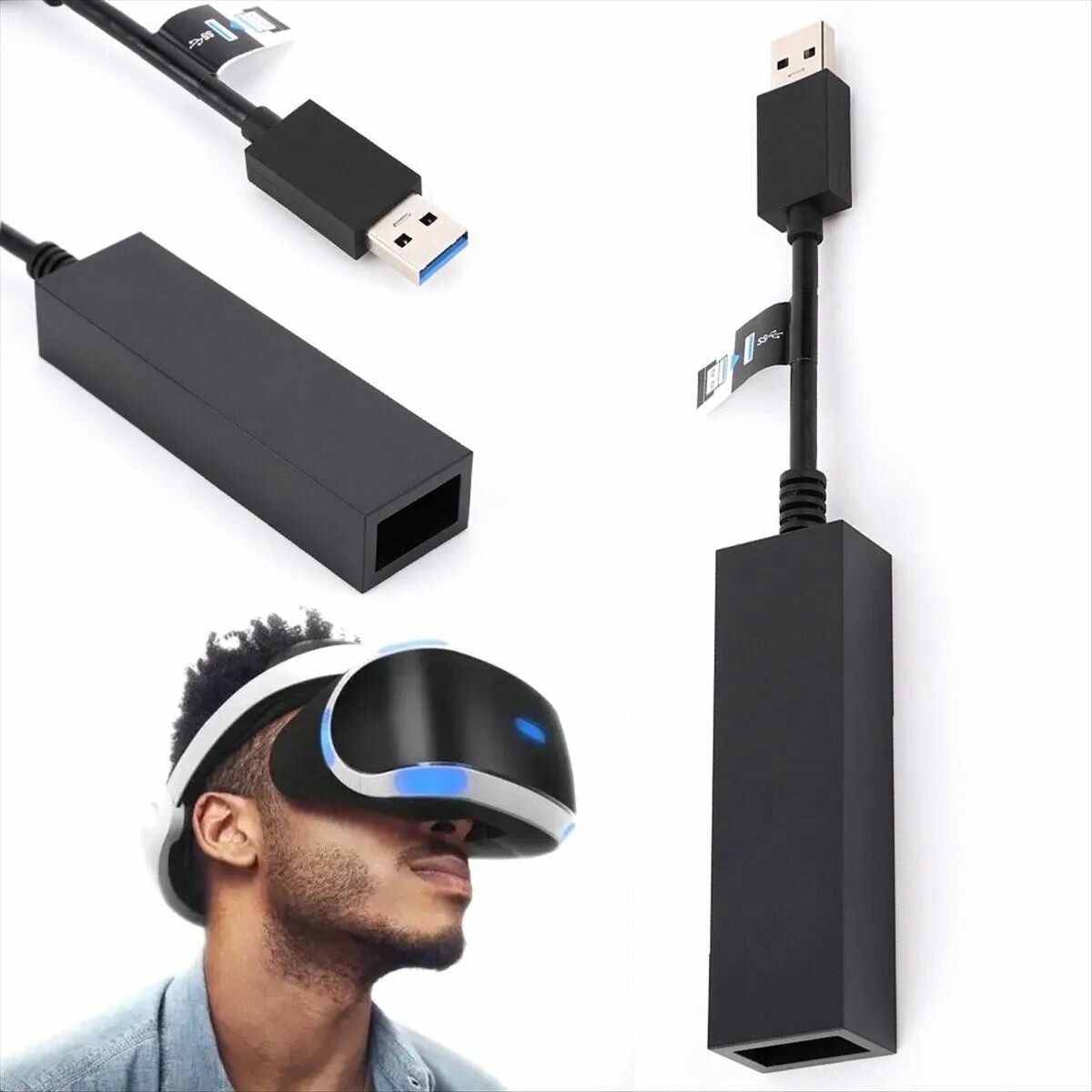 Адаптер переходник для подключения Шлема PlayStation VR (PS4) для консоли PlayStation 5 (PS5)