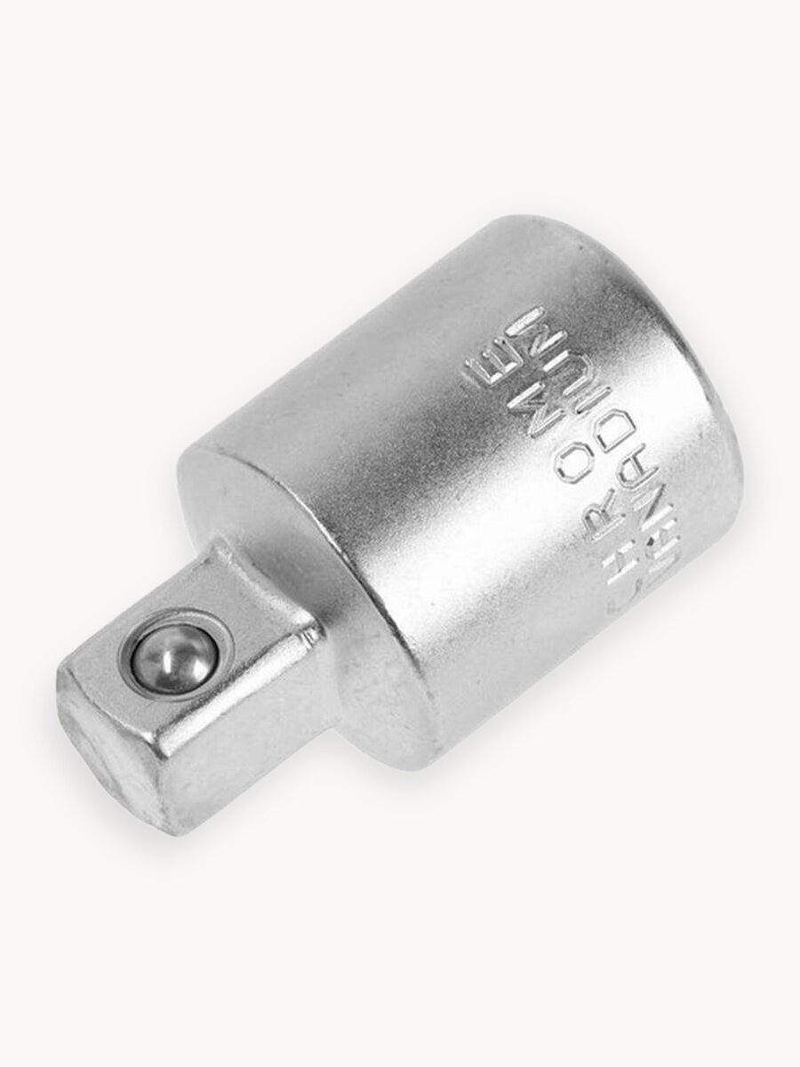 Переходник для воротка тундра, адаптер с 1/2" на 3/8", сталь CrV