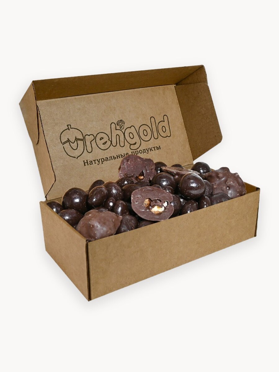 Орехи в шоколаде ассорти Миндаль/Кешью/Фундук/Грецкий орех/Арахис OrehGold, 500г