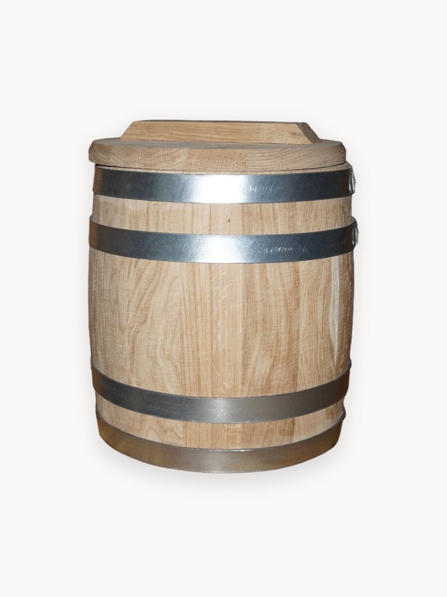 Бочка дубовая для квашения и засолки продуктов, 10 литров, Елецкий Бондарь