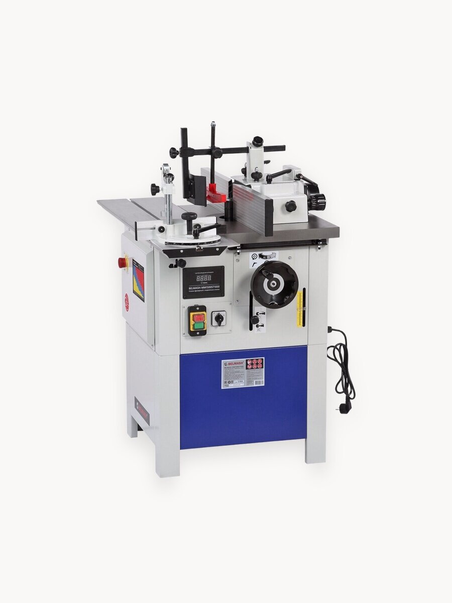 Фрезерный станок с подвижным столом BELMASH MM1500ST1000, 1500 Вт, 230В, S198A