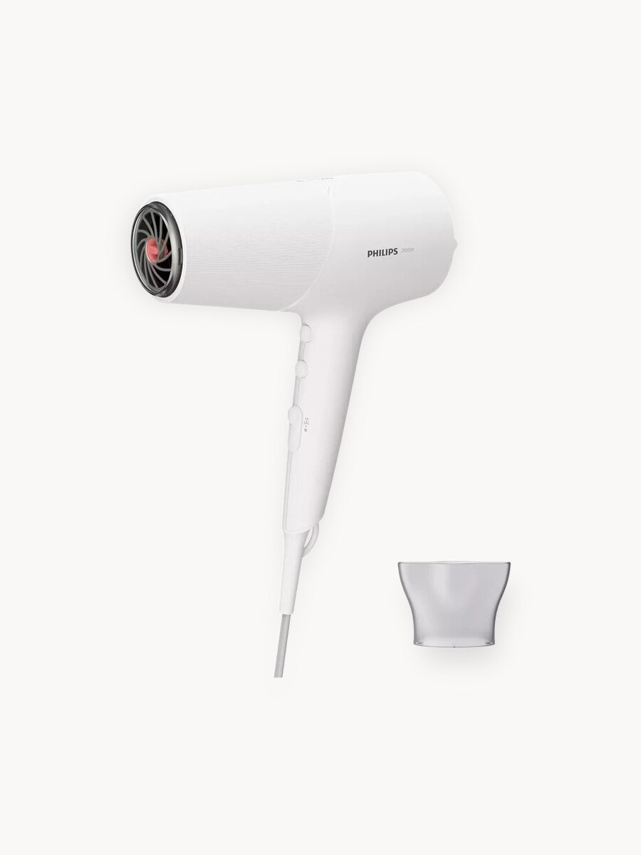 Фен Philips Series 5000 BHD500/00, 2100Вт, концентратор, защита от перегрева, 3 режима, белый