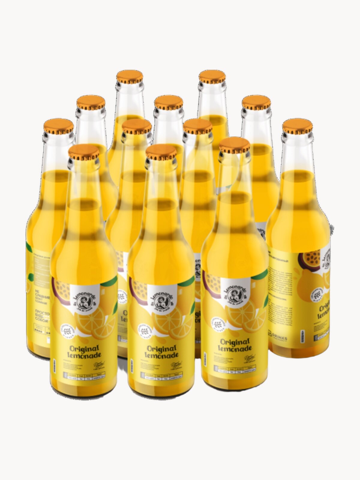 Lemonardo Лимонад без сахара Маракуйя, 12шт х 330мл