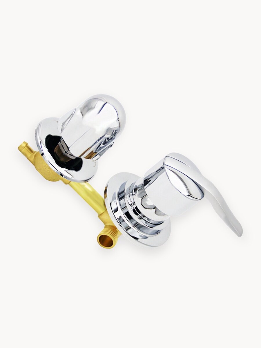 Смеситель для душевой кабины на 2 режима 90 мм под хомут