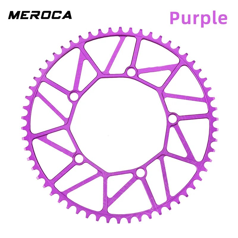 MEROCA Цепная звезда 130BCD для складных велосипедов 50T 52T 54T 56T 58T 54T 1Pcs, Purple
