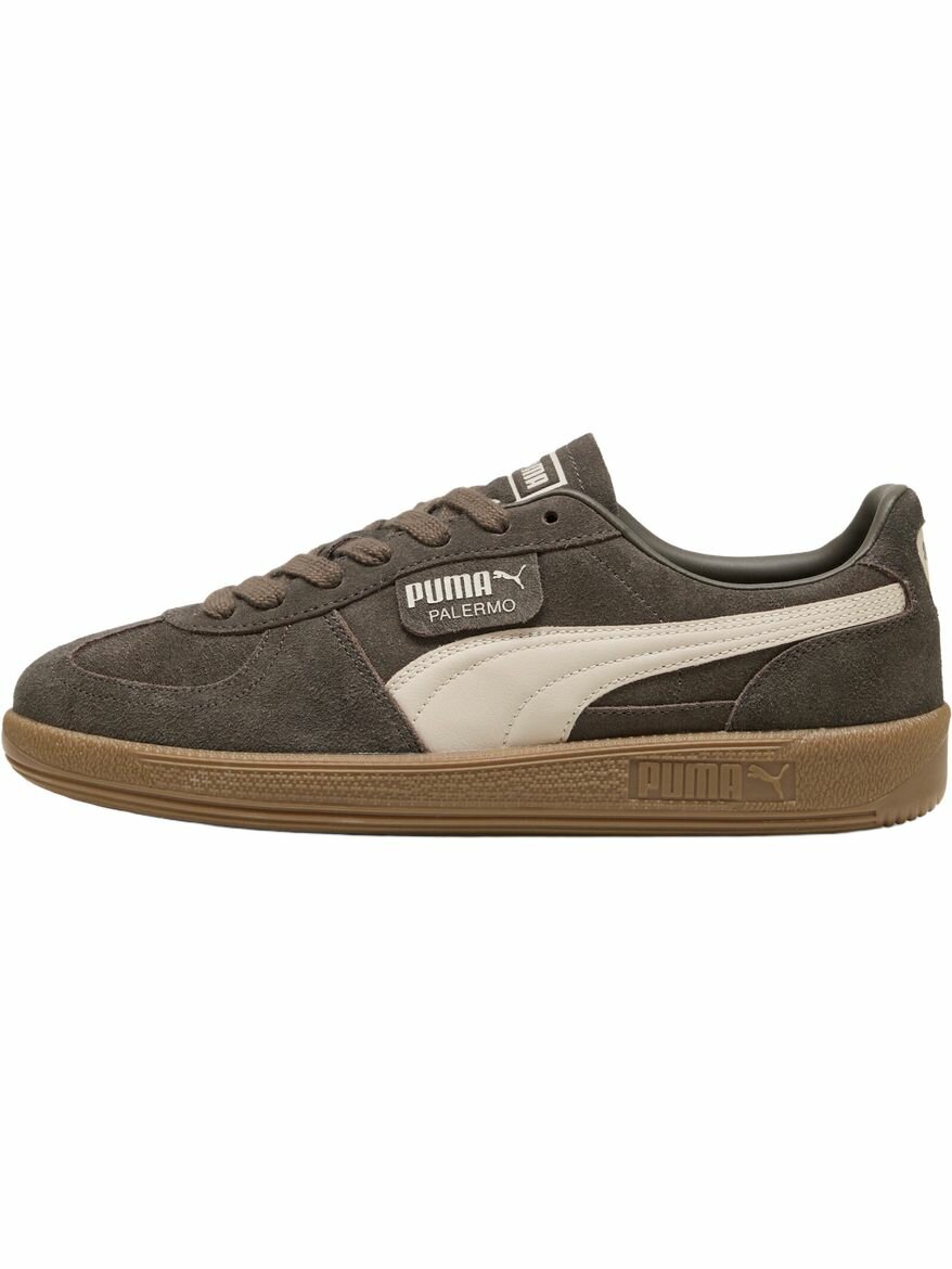 Кеды PUMA Palermo, полнота F (EU)/ на среднюю стопу, размер 5, коричневый/серый — фото 1