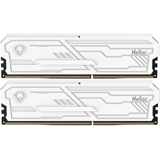 Оперативная память Netac Shadow III 32Gb (2x16Gb) DDR5-6400 DIMM White (NTSHD5P64DP-32W)