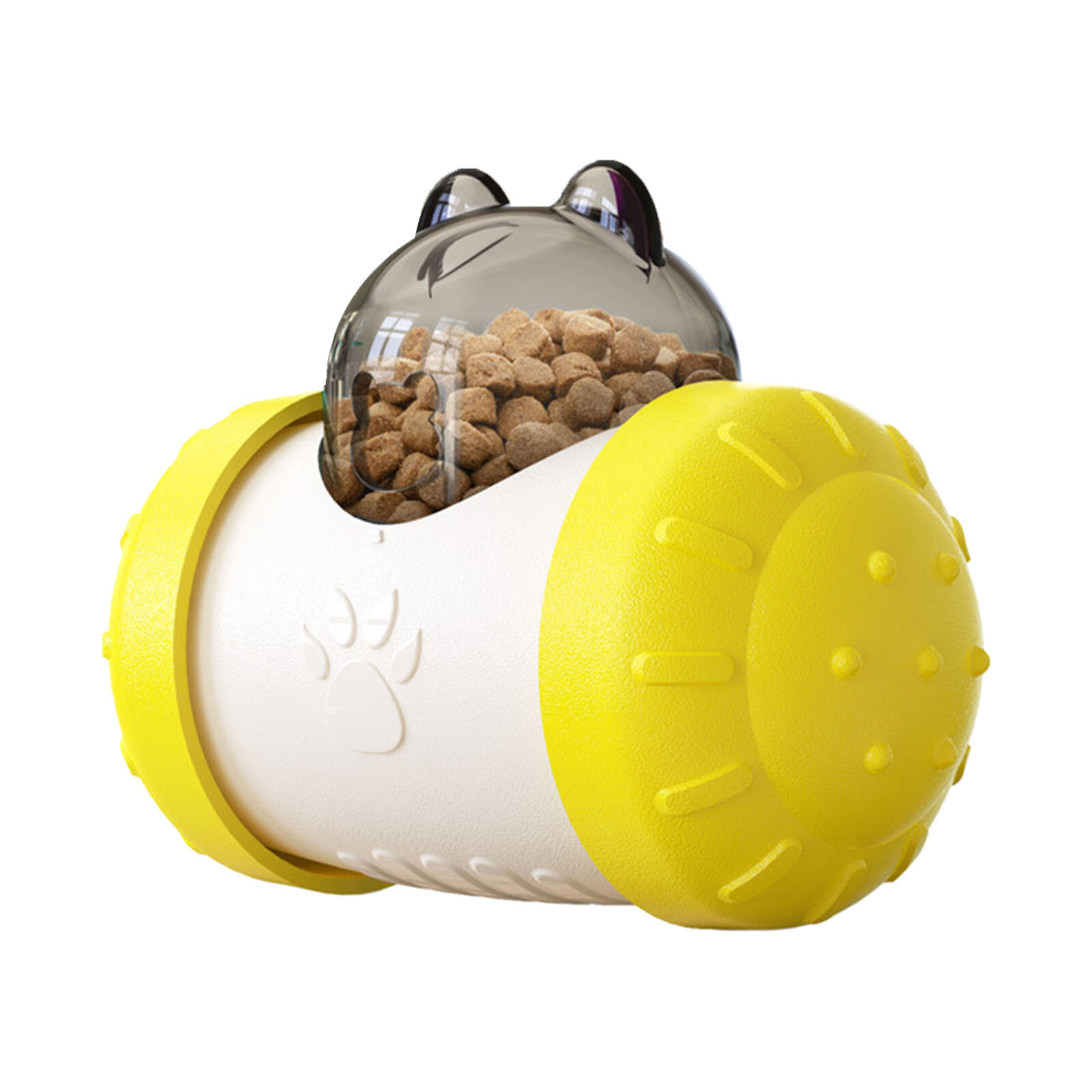 Головоломка-кормушка с функцией подачи лакомств, интерактивная головоломка, проливающаяся еда, игрушка для собак, жёлтая
