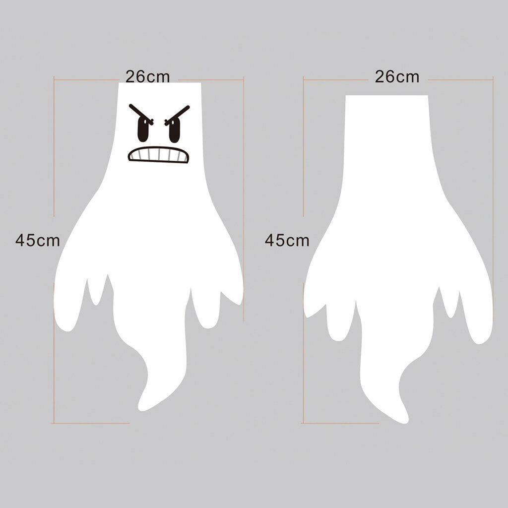 Флаги с призраками для Хэллоуина, подвесные украшения для деревьев, ветряные рукава для сада