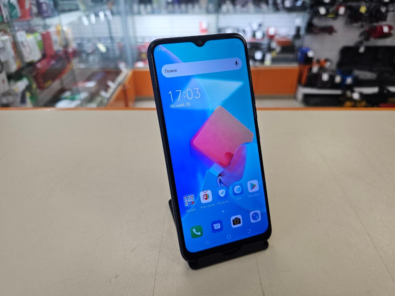 Смартфон TECNO Spark Go 2022 2/32 ГБ, 2 SIM, Атлантический Синий Уценка Б/У