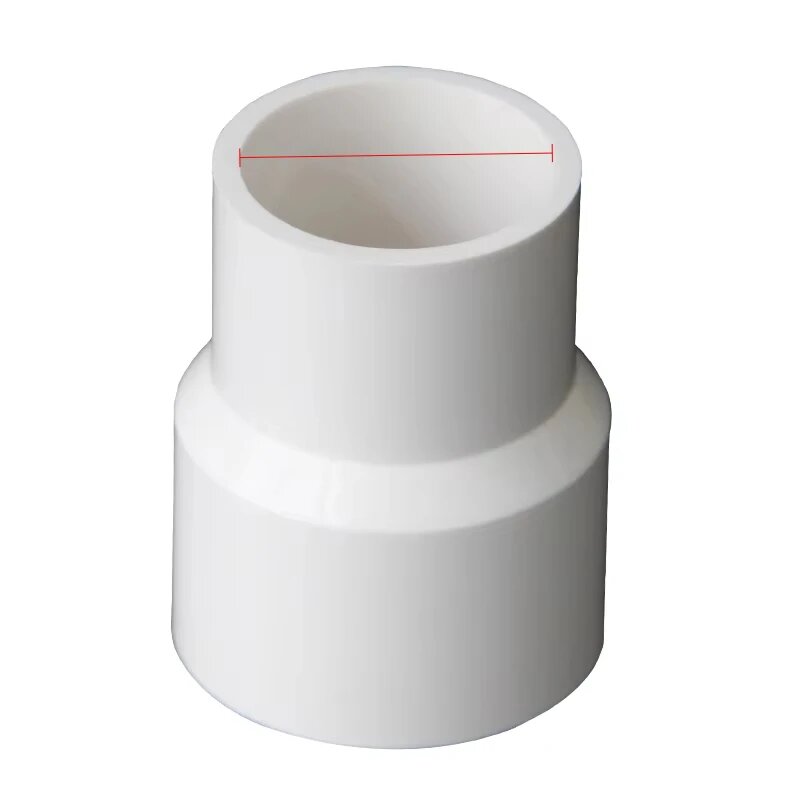 ПВХ переходная розетка для труб 20/25/32/40/50 мм 50x32mm, White