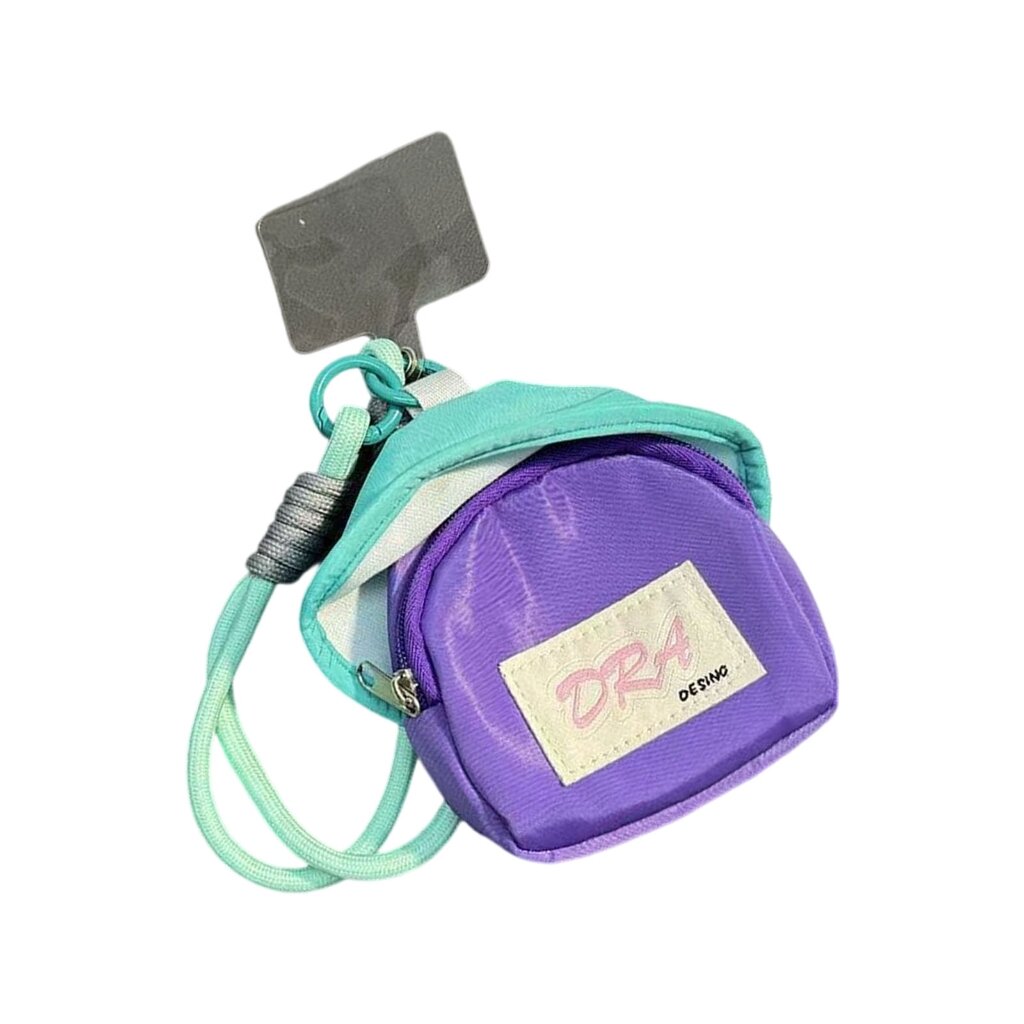 Детский дорожный маленький школьный ранец, портмоне для монет, Цветной короткий веревочный браслет из 4 мешочков, прозрачная прокладка
